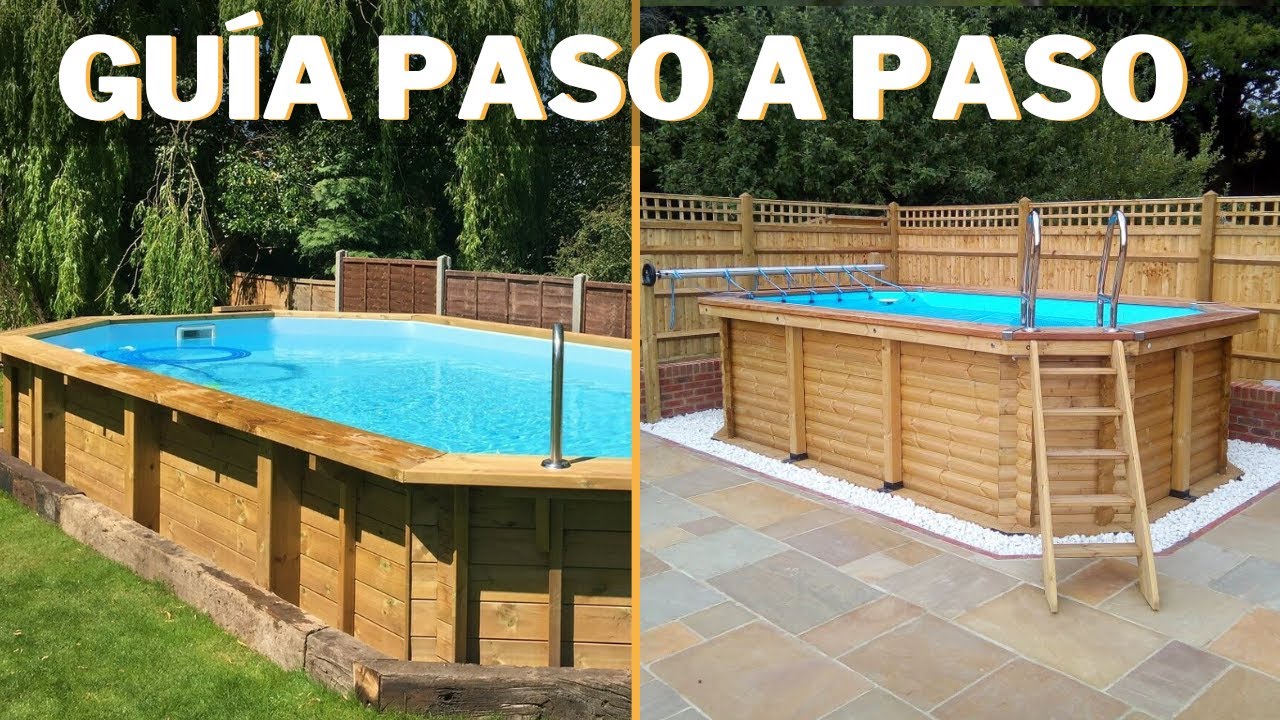 Cómo Forrar tu Piscina Desmontable con Madera de Forma Fácil y Barata ...