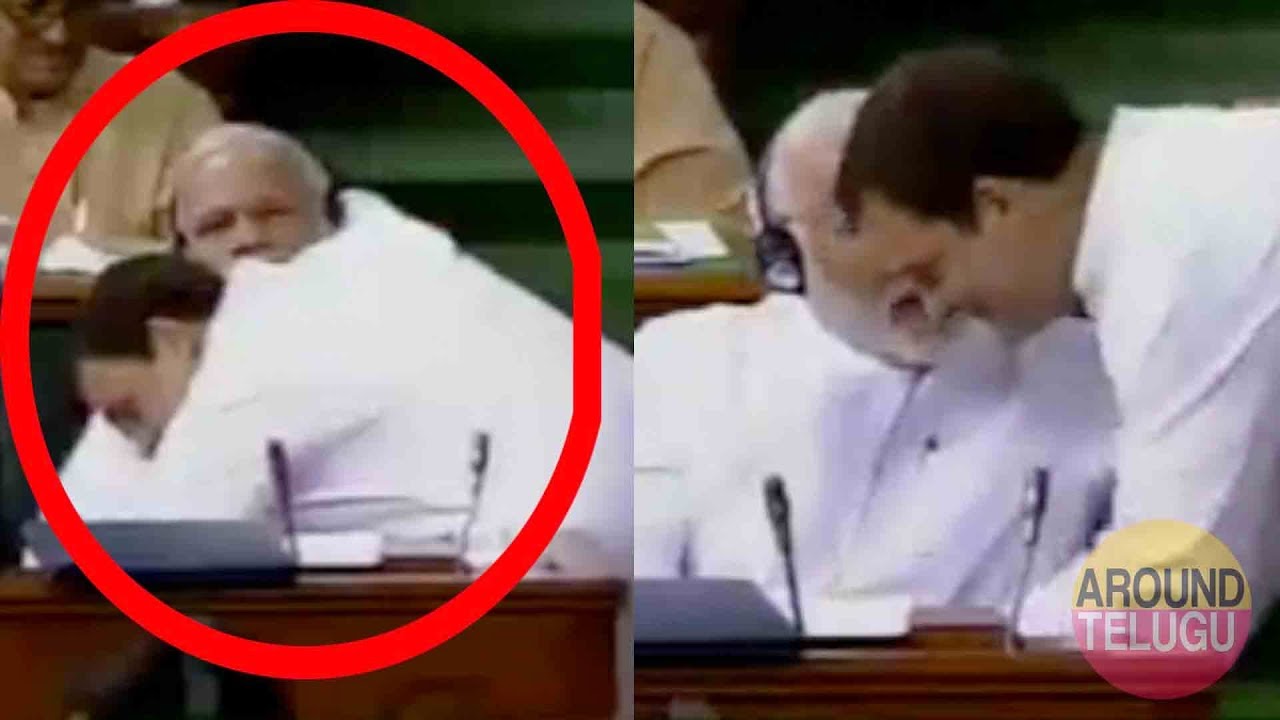 VIDEO : Rahul Gandhi Hugs PM Narendra Modi In Lok Sabha..No Confidence ...