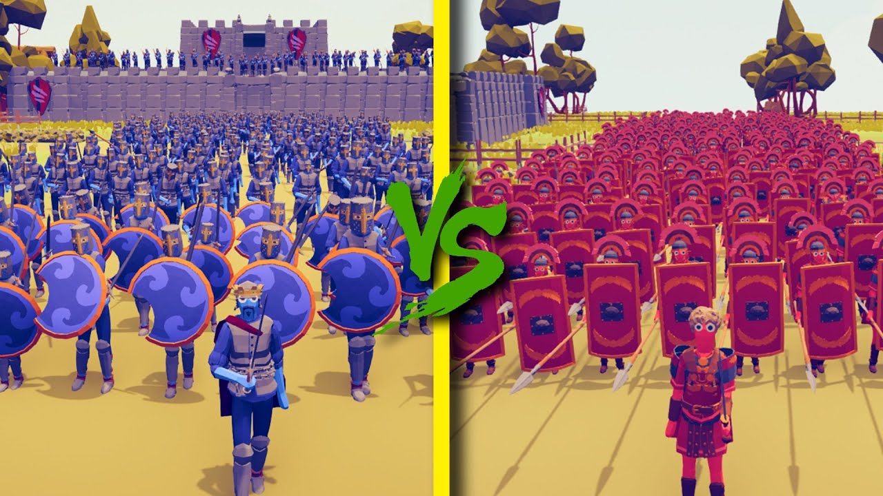 ROMAN ARMY vs MEDIEVALARMY - Totally Accurate Battle Simulator TABS ...