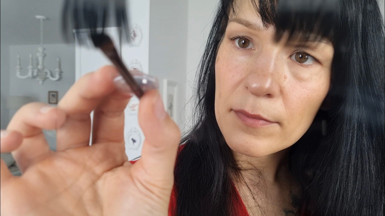 beard shave & lashes ASMR - YouTube