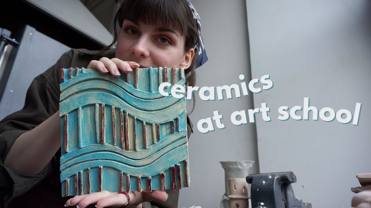 ceramics at art school | aesthetic ceramic studio VLOG art student ...