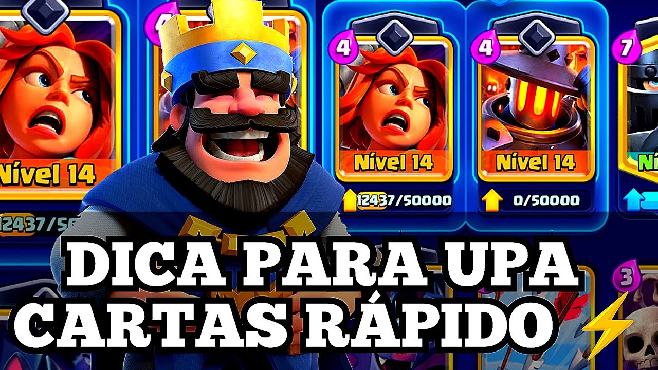 COMO APRIMORAR AS CARTAS PARA O LEVEL MÁXIMO RÁPIDO ⚡ CLASH ROYALE ...