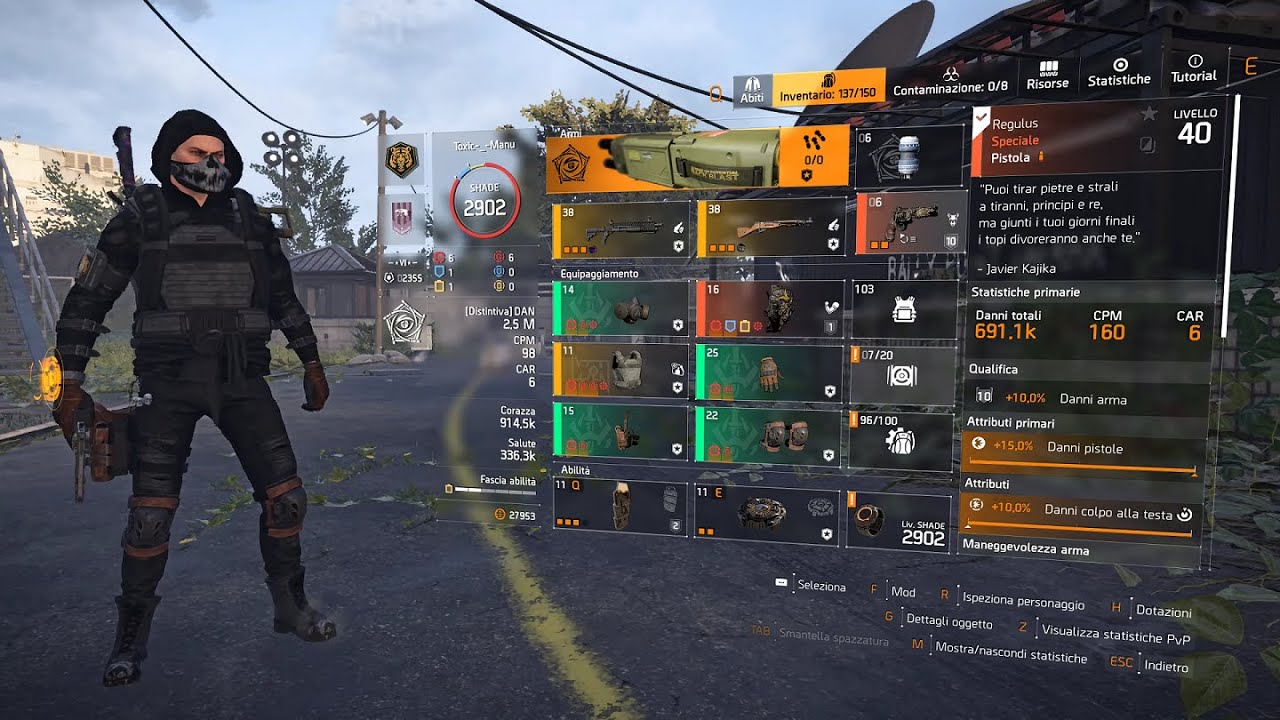 BUILD REGULUS CON FURIA DEL CACCIATORE | THE DIVISION 2 - YouTube