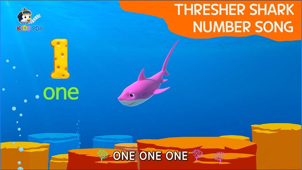 THRESHER SHARK NUMBER SONG | KIDS POP - YouTube