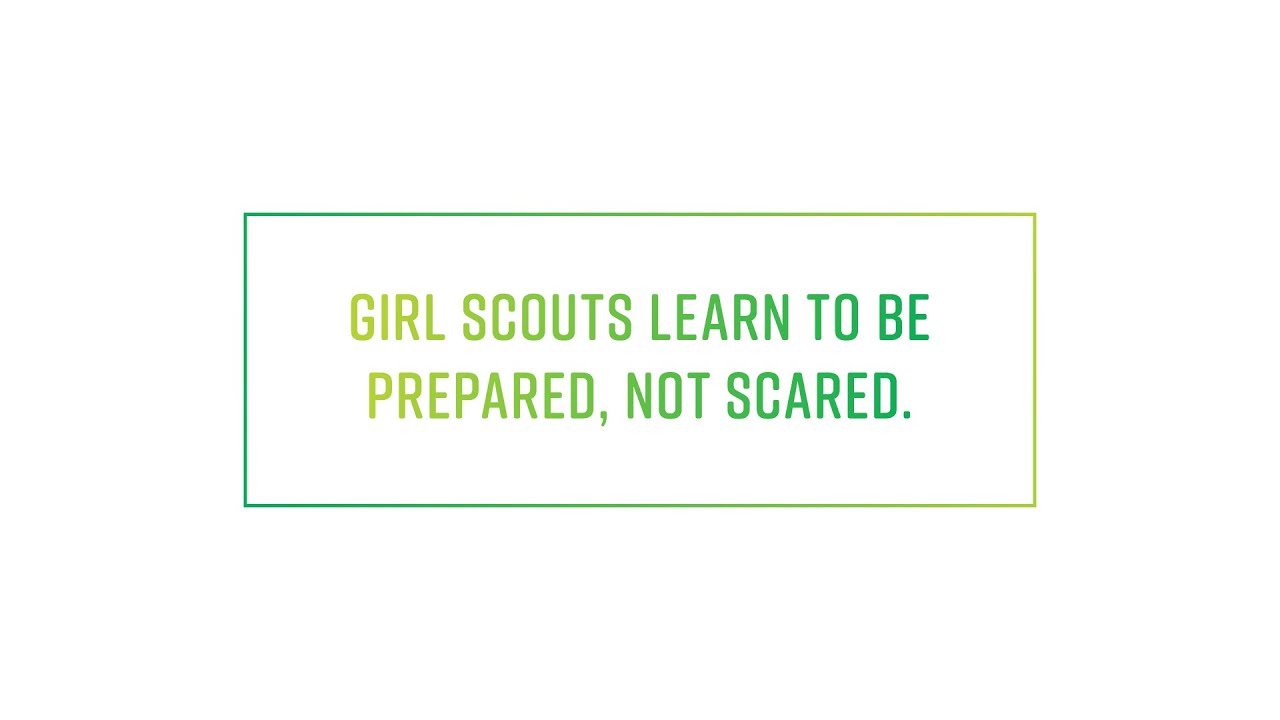 Girl Scouts Learn To Be Prepared, Not Scared - YouTube
