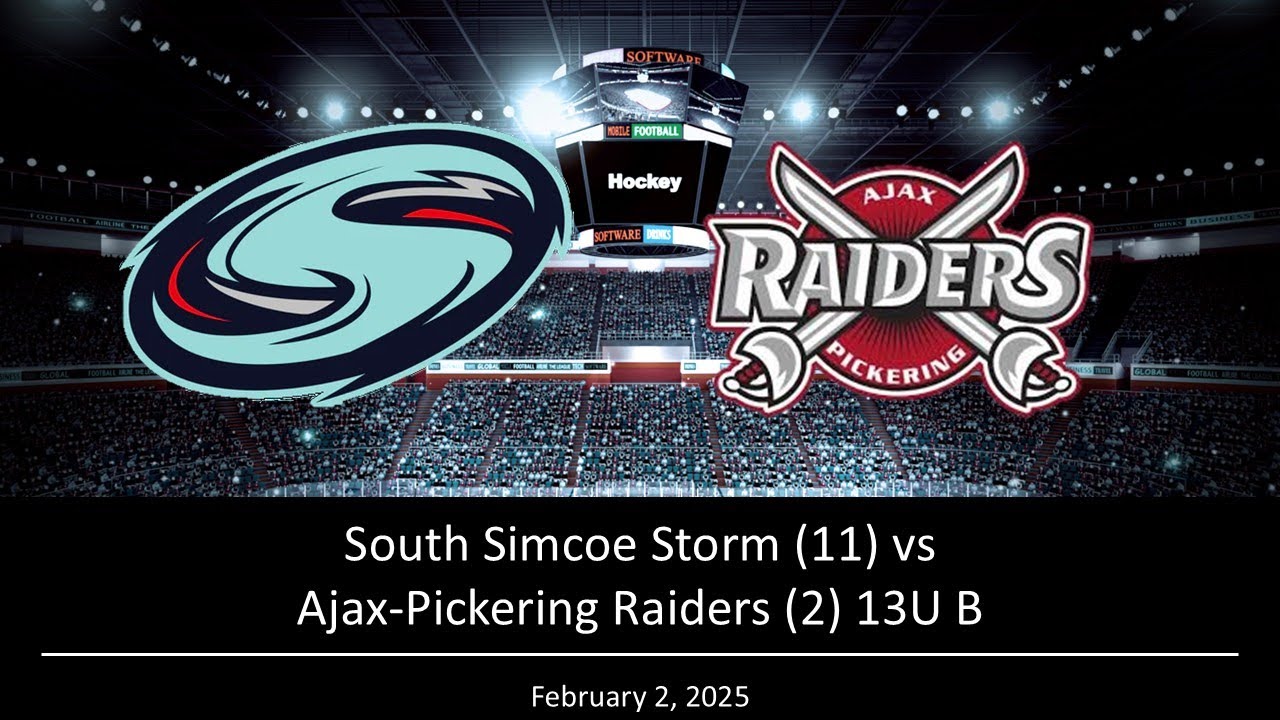 25.02.02 South Simcoe Storm (11) at Ajax Pickering Raiders (2) 13U B ...