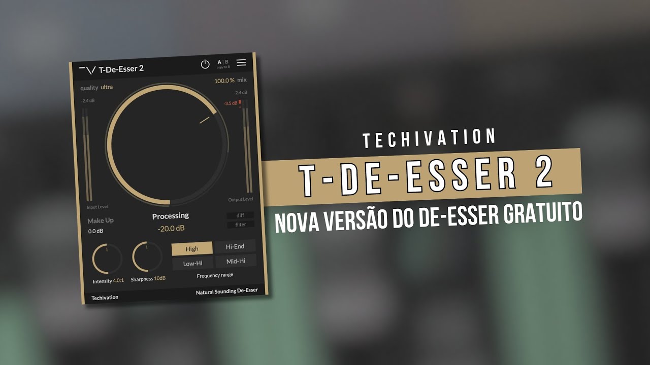 T-De-esser 2 - A Nova Versão desse De-esser Gratuito - YouTube