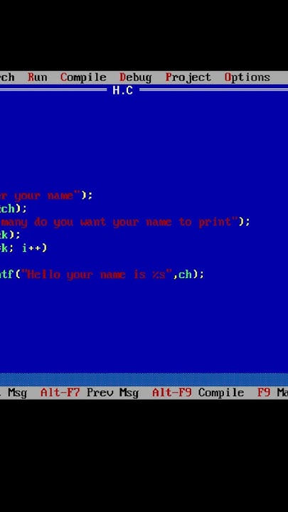 Print how many time do you want to print your name in C language #shortsfeed #shortvideo #shorts ...