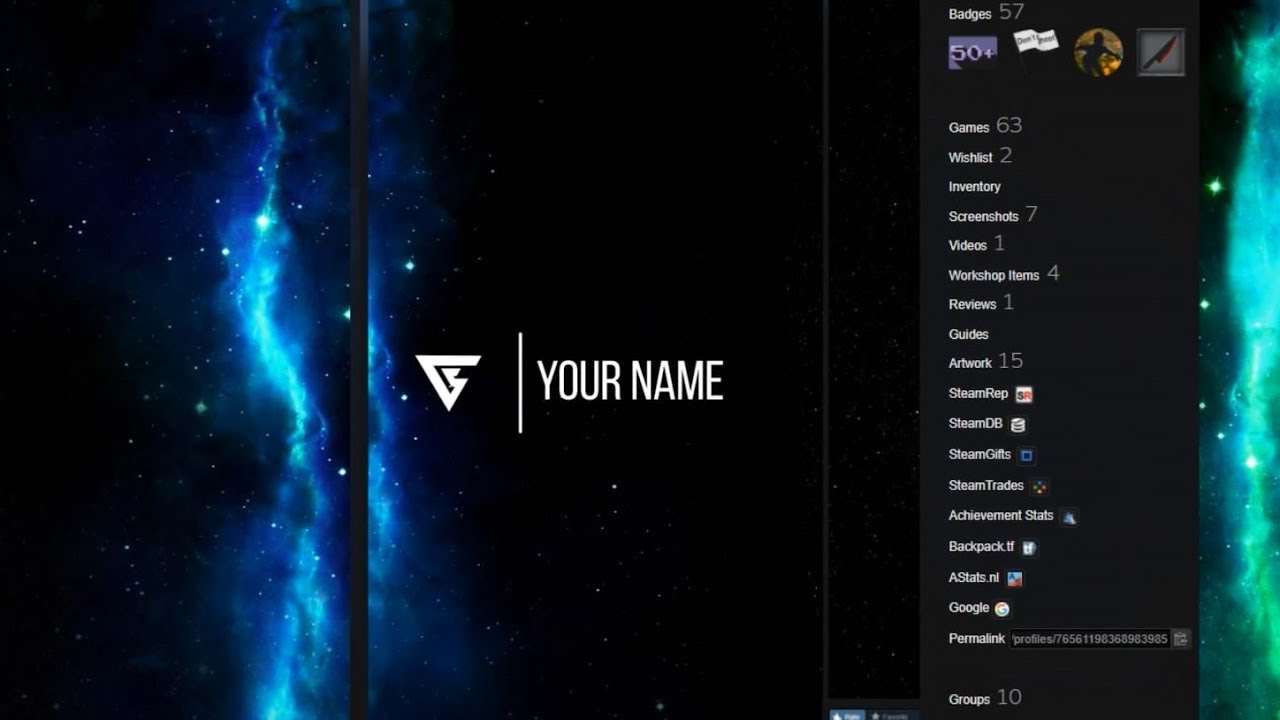 STEAM ARTWORK TEMPLATE # 41 - YouTube