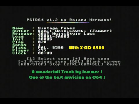 C64 - Music - Vintage Pubes by Jammer (2017) with X-SID 8580 - YouTube