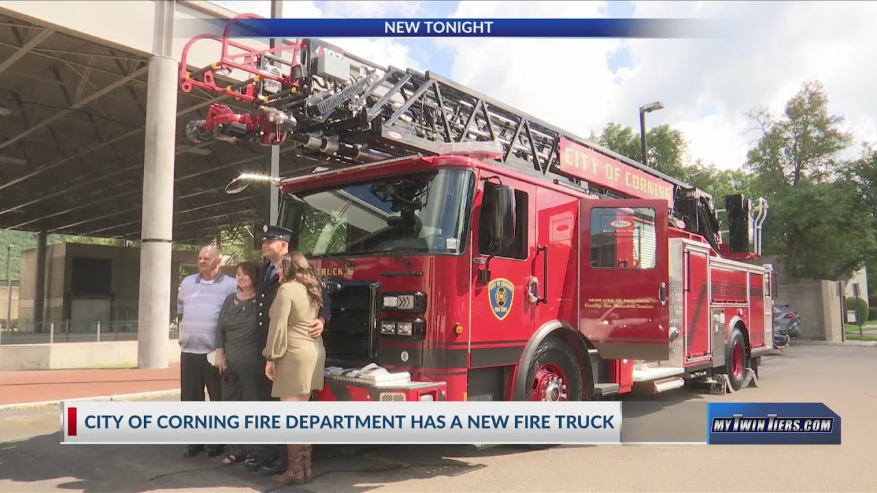 City of Corning Fire Department has a new fire truck - YouTube
