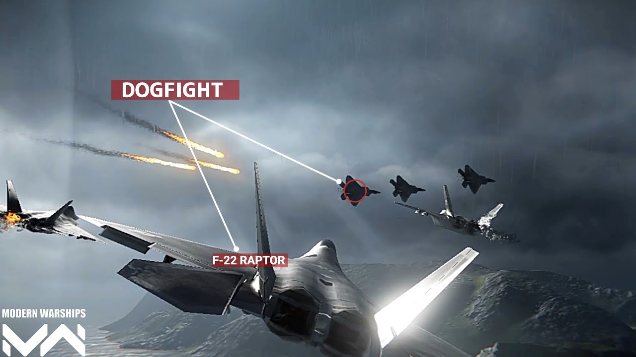 Dogfight F-22 Raptor Modern Warships Update Gameplay | Ace Combat ...