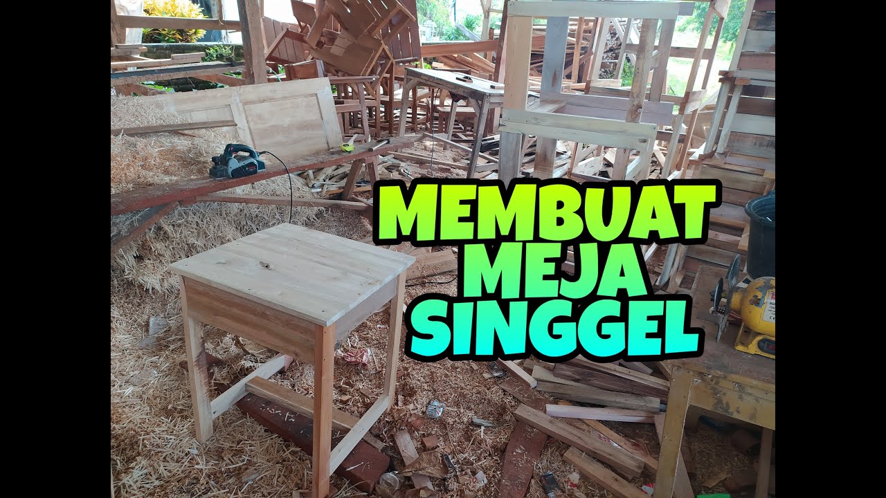 Proses finishing membuat meja singgel_Alga Elga - YouTube