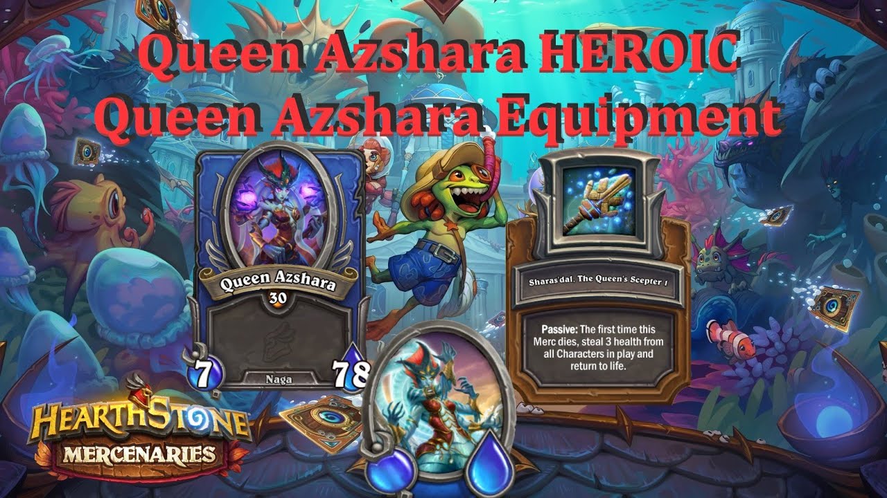 Queen Azshara HEROIC : Azshara Equipment : Hearthstone Mercenaries ...