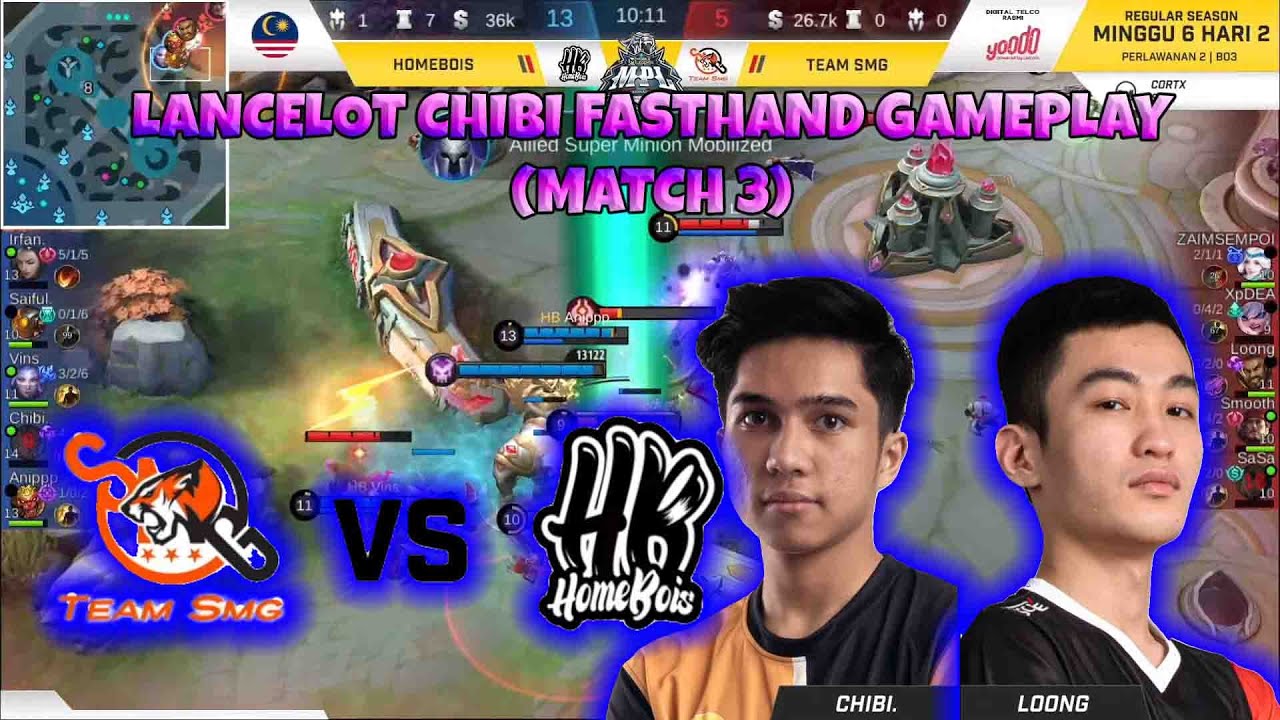 LANCELOT CHIBI FASTHANDS GAMEPLAY HOMEBOIS AUTO MENANG | |TEAM SMG VS ...
