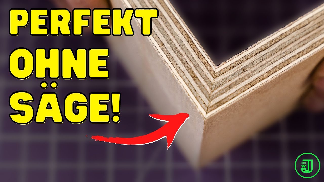 Der einfachste Weg eine PERFEKTE GEHRUNG herzustellen - ganz OHNE SÄGE ...