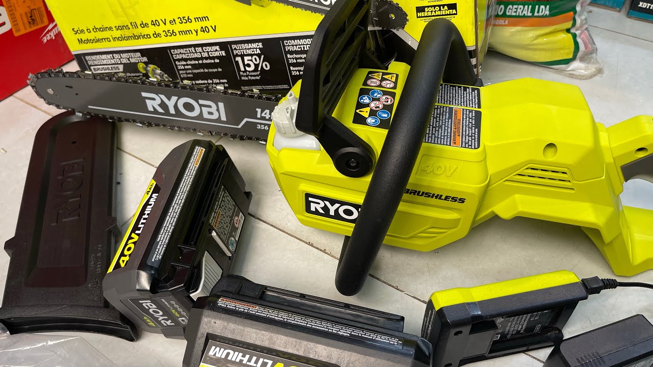 Máy cưa xích ryobi RY40503 40v | cưa xích ryobi 40v Mỹ về không than ...