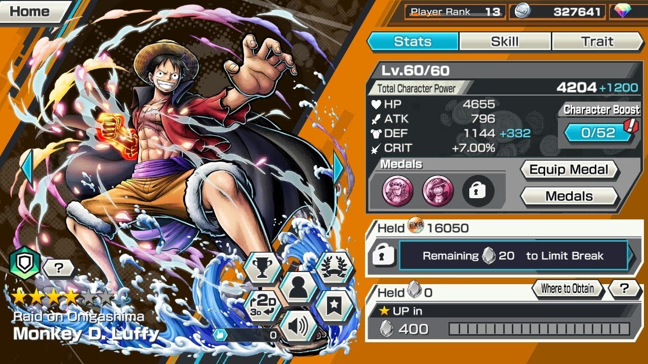 Luffy Raid On Onigashima Moveset One Piece Bounty Rush - OPBR - YouTube