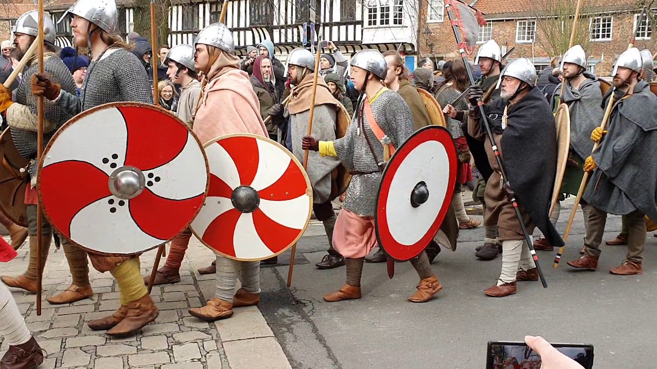 Viking parade in York 2020 - YouTube
