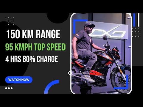 150 km Range 95 kmph Top Speed | 4 hrs 80% charge | 0-40 kmph in 3.5 ...