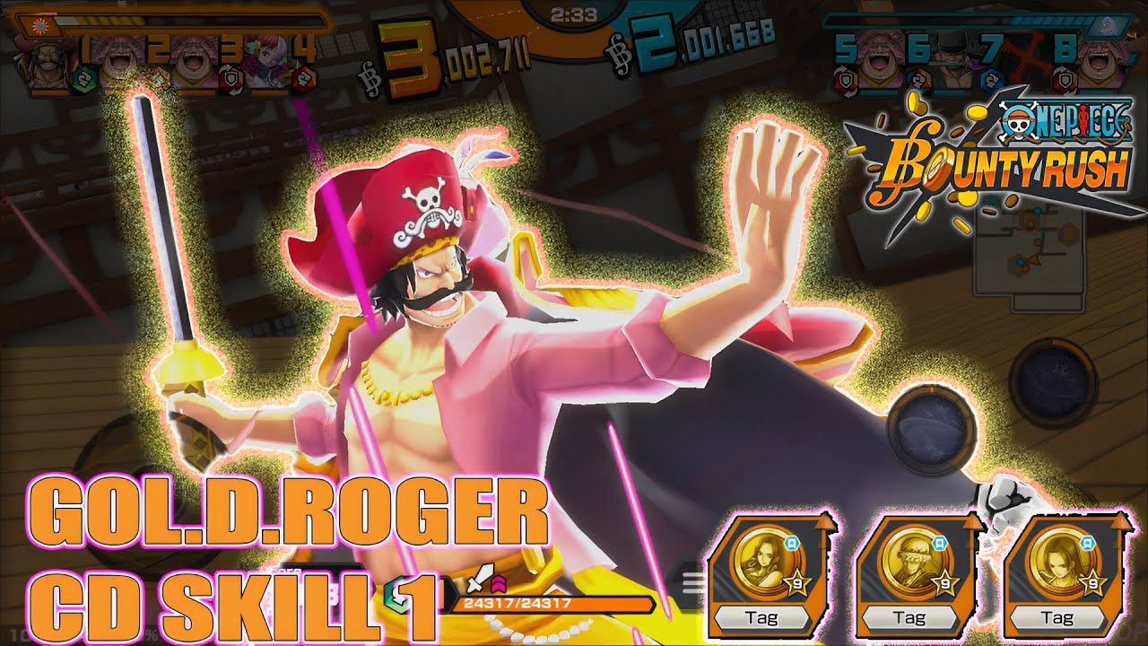 Medal CD Skill 1 Boa+law🔥🔥 Gol D Roger LV100 Gameplay || One Piece ...