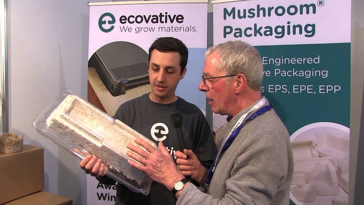 Ecovative grow packaging - YouTube