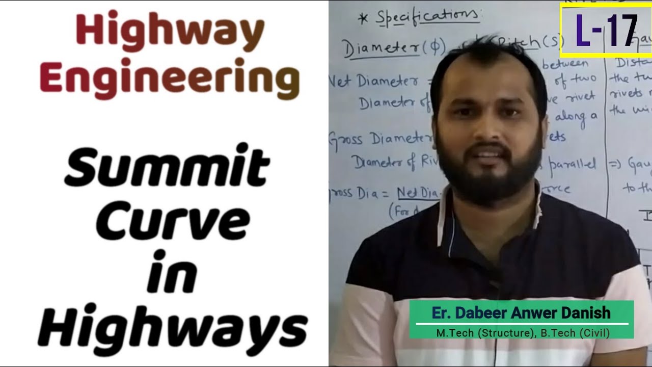 Summit Curve in Highways || Vertical Curve || Highways Engineering L-17 ...