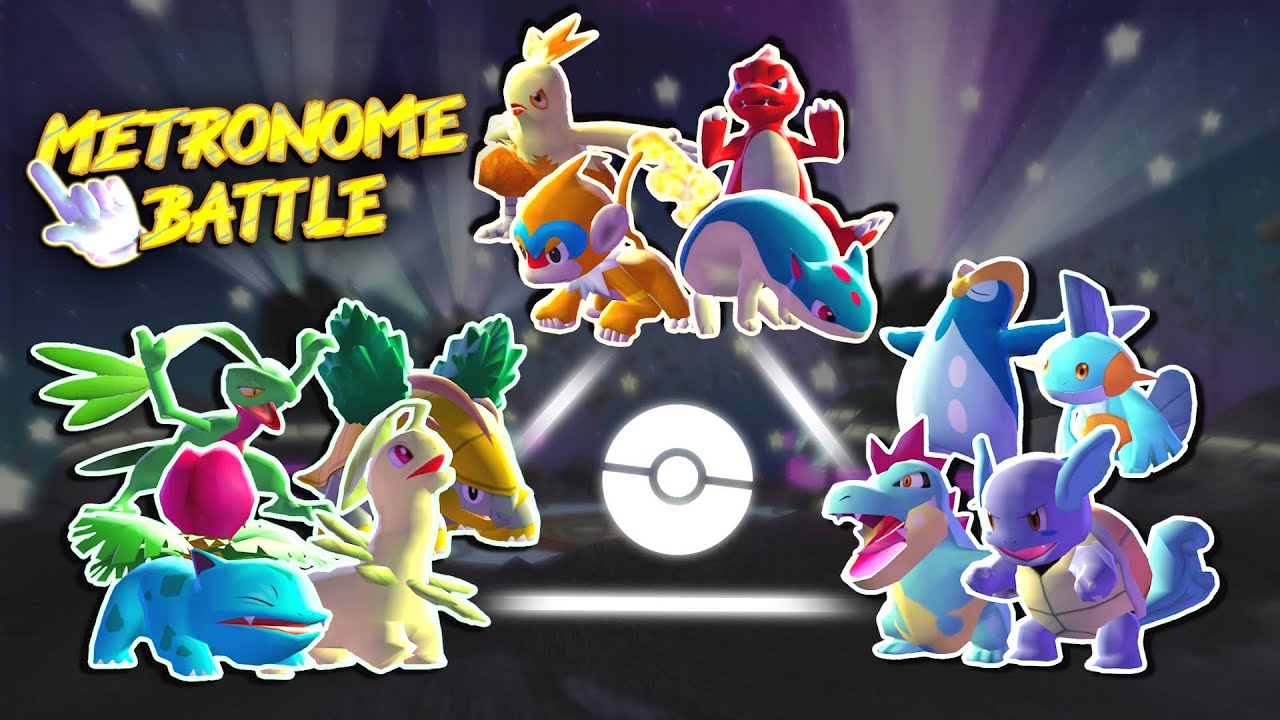 Pokemon Metronome Triangle Battle - Middle Stage Starters - YouTube