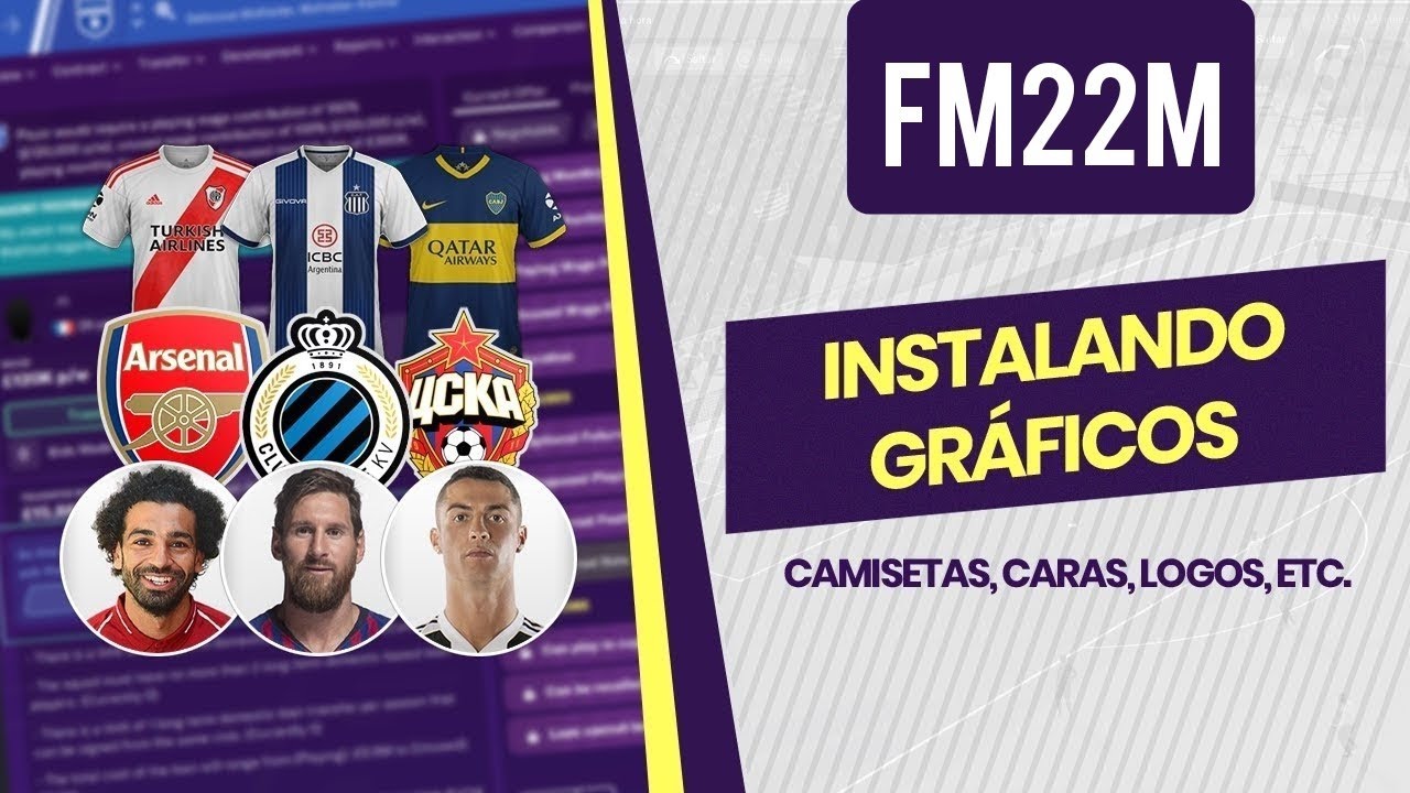 Como instalar Logos, escudos y caras | Football Manager 2022 Mobile | # ...