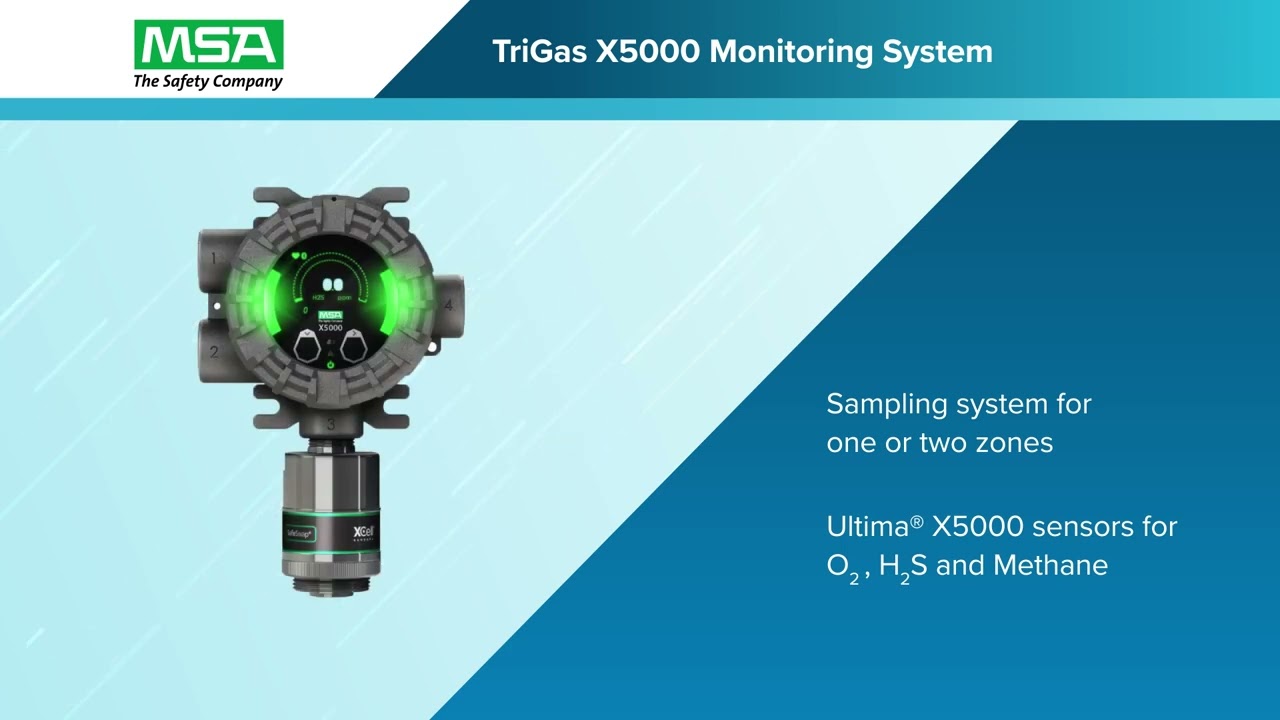 MSA TriGas X5000 Monitoring System - YouTube