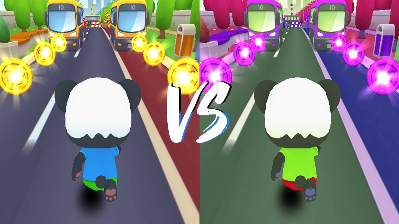 Panda Panda Run - Super Pi VS Super Pinky - YouTube