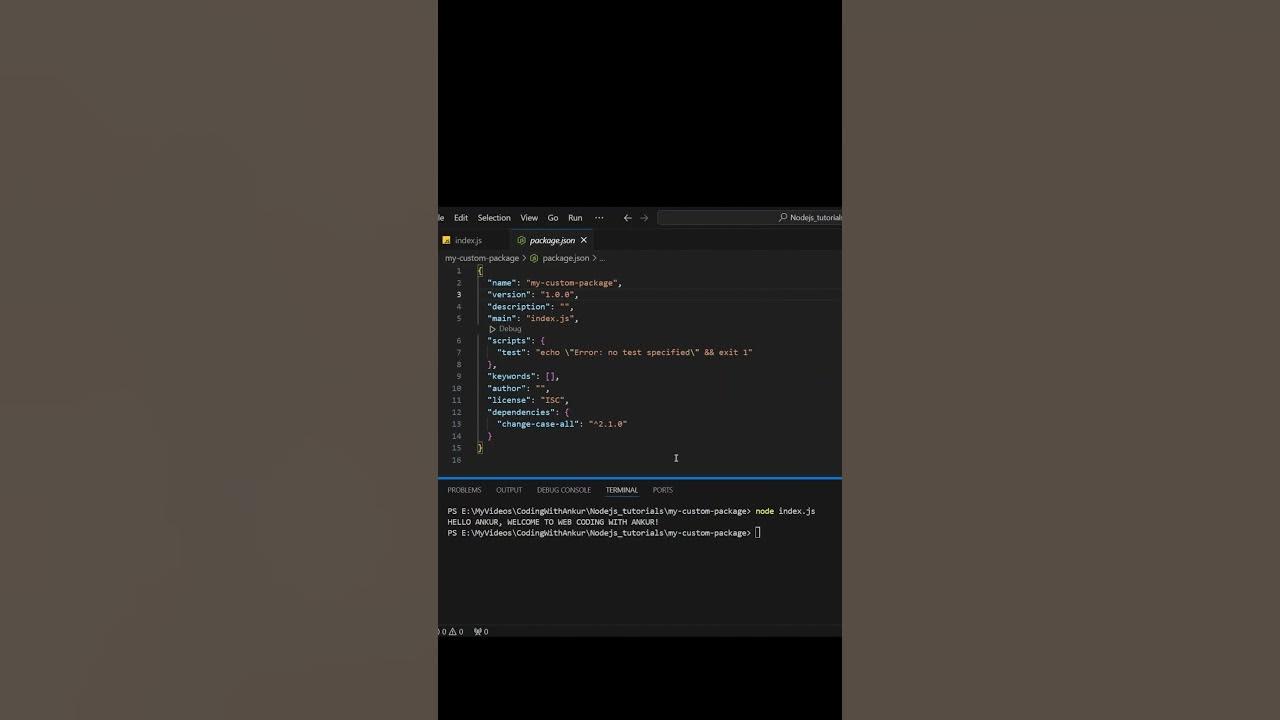 🔧 How to Manage Dependencies in Node.js | Delete and Regenerate node_modules - YouTube