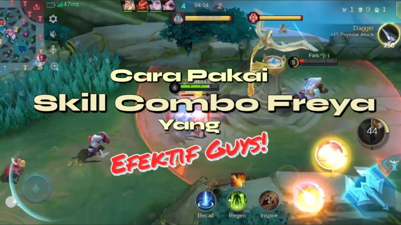 CARA PAKAI SKILL COMBO EFEKTIF BUAT WAR & SOLO | FREYA MOBILE LEGENDS ...