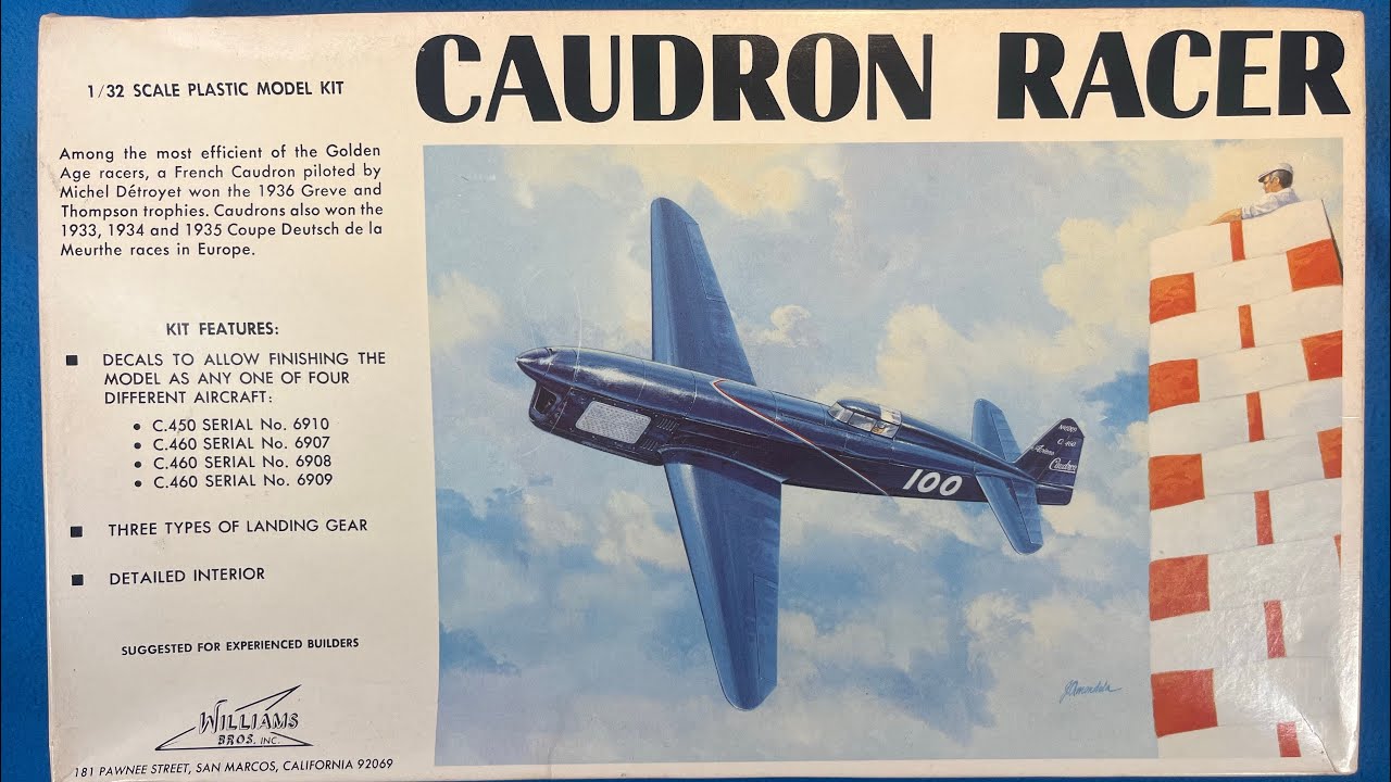 Air Racer Week! Williams Bros 1978 Caudron Racer C.450 and C.460 ...
