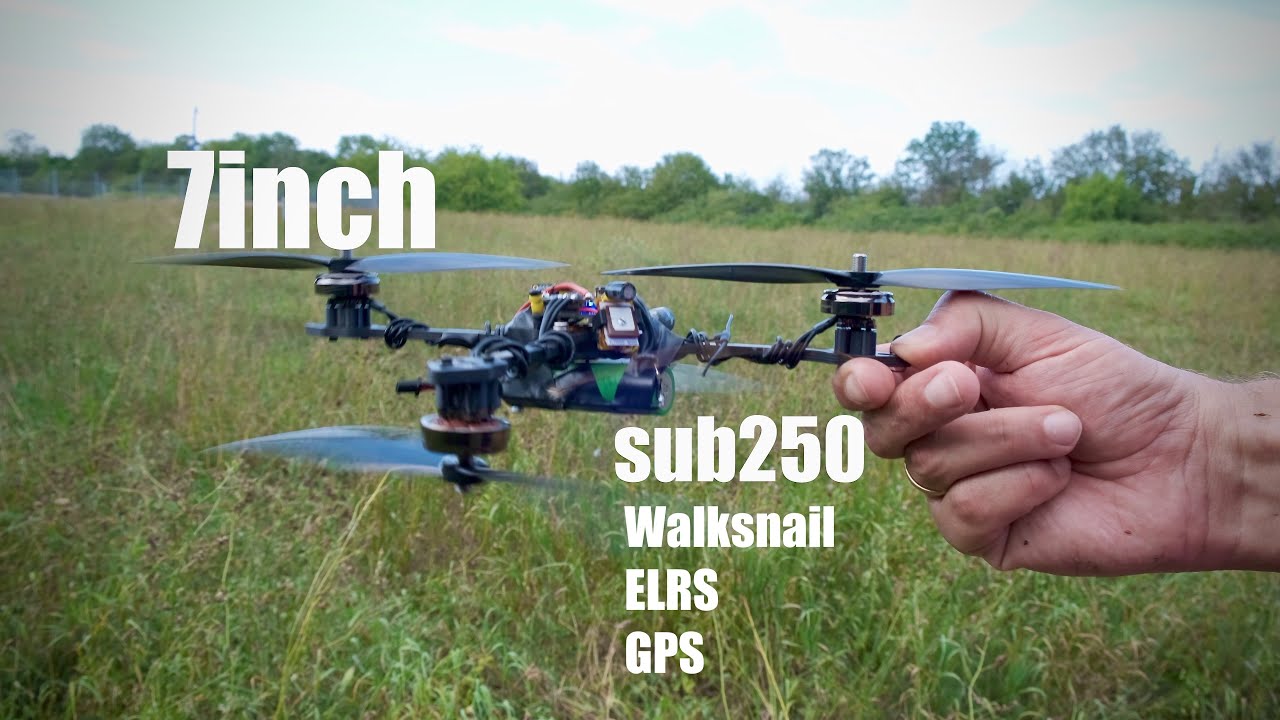 Going sub 250g with a 1S 7" FPV drone - YouTube