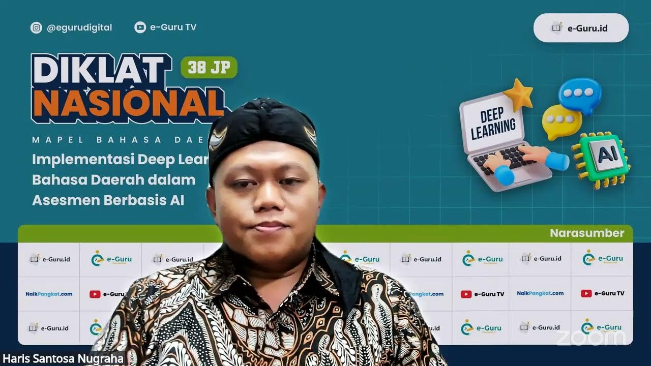 #3 Diklat 38JP: Implementasi Deep Learning Bahasa Daerah dalam Asesmen Berbasis AI - YouTube