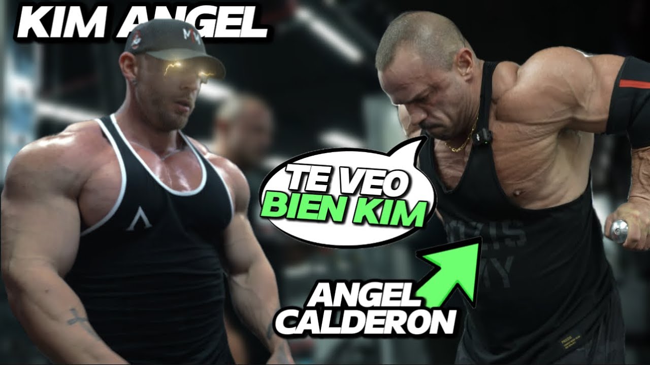KIM ANGEL CON FÍSICO DESCOMUNAL ENTRENA EMPUJES CON ANGEL CALDERON TOP2 ...