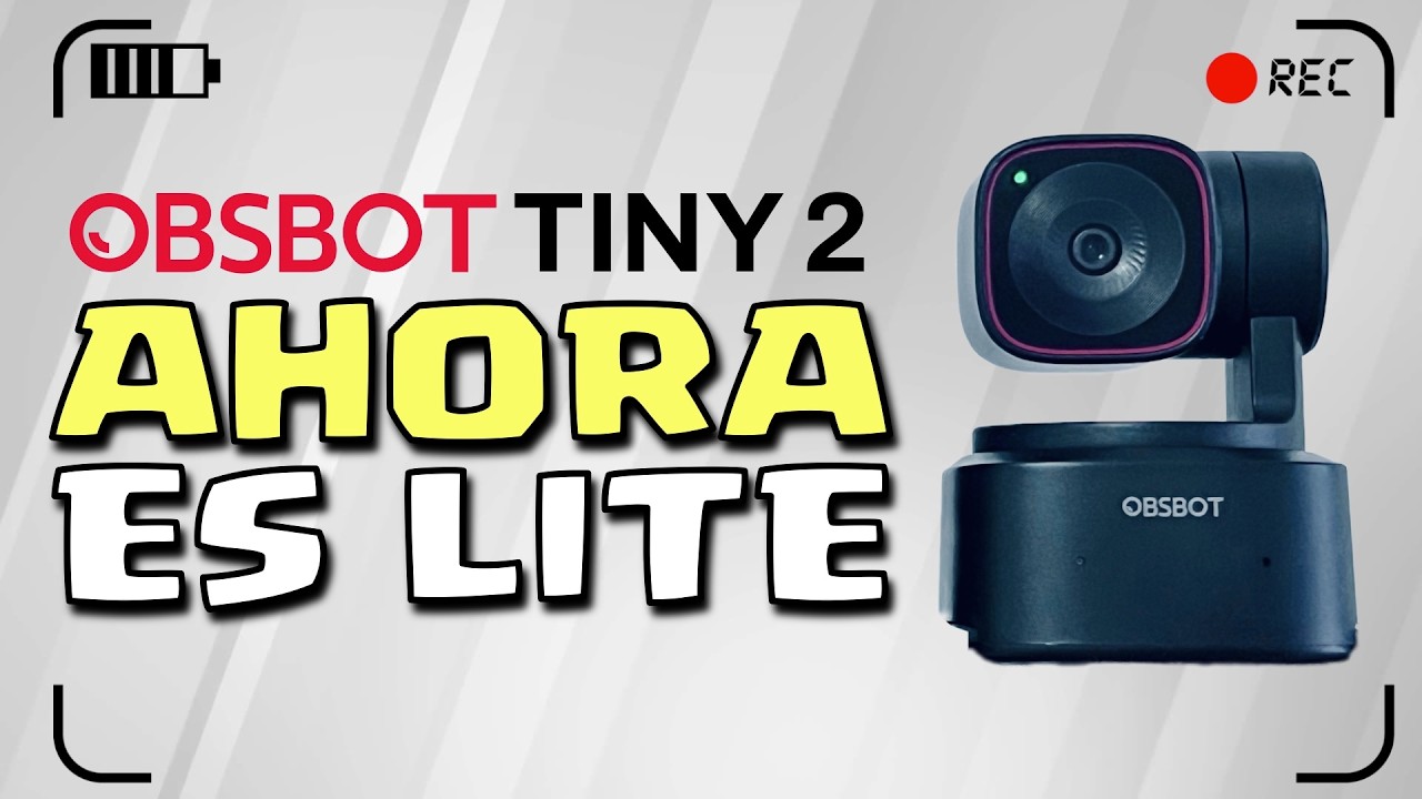 La Nueva Webcam 4k Con Ia De Obsbot Es Más EconÓmica Obsbot Tiny2 Lite Youtube