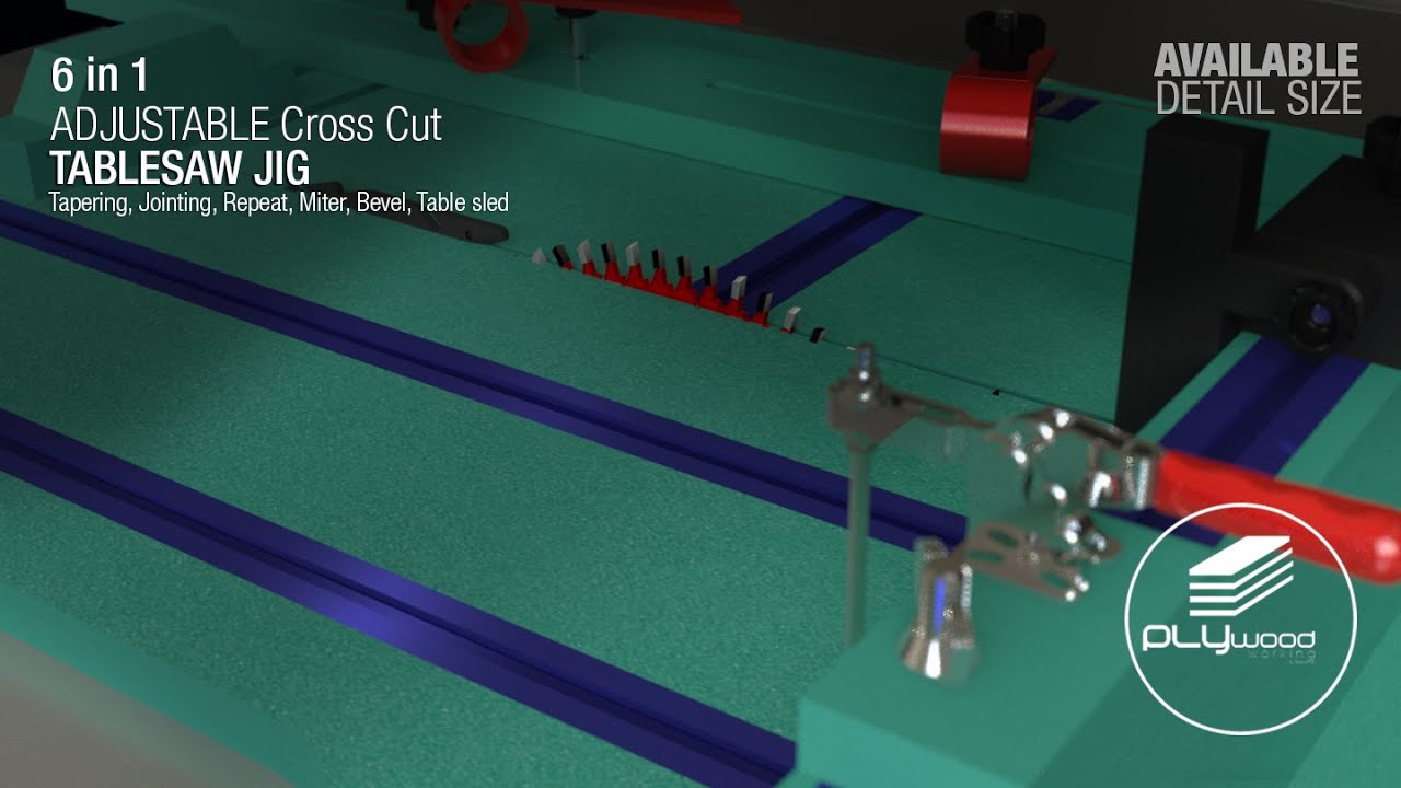6 in 1 Adjustable Cross Cut Table Saw Jig - YouTube