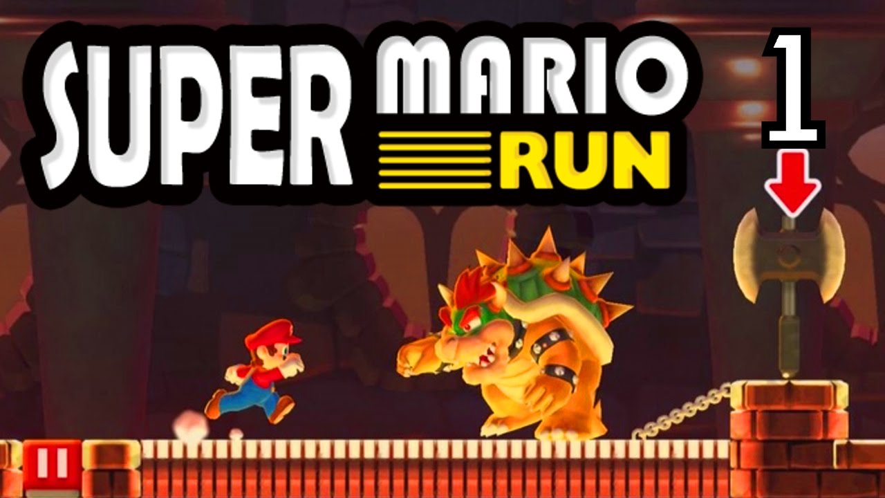Super Mario Run! Tour World 1 Gameplay & Bowser Boss Fight! - YouTube