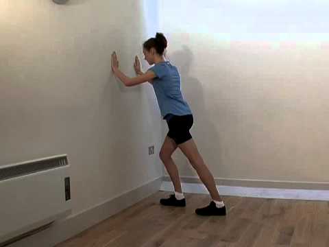 Effective outer calf stretch exercise - YouTube