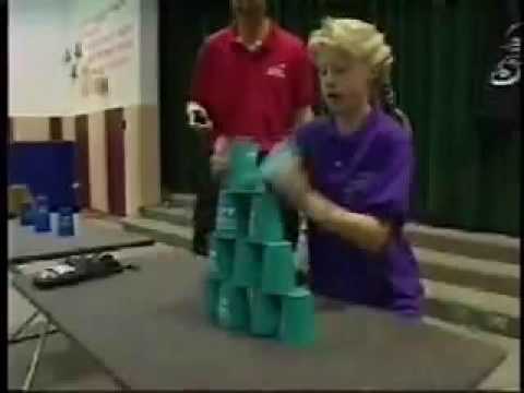 Emily Fox Cup Speed Stacker Record 2002 - YouTube