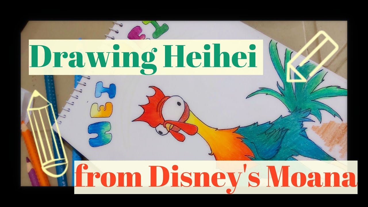DRAWING HEIHEI FROM THE MOVIE MOANA | Time-Lapse | Angelalat - YouTube