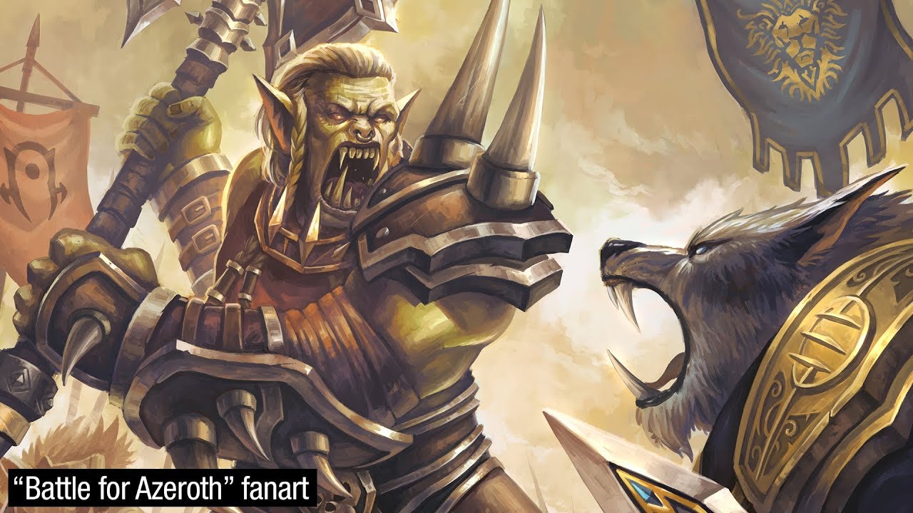 WoW Battle for Azeroth Fanart | Time-lapse Digital Painting - YouTube