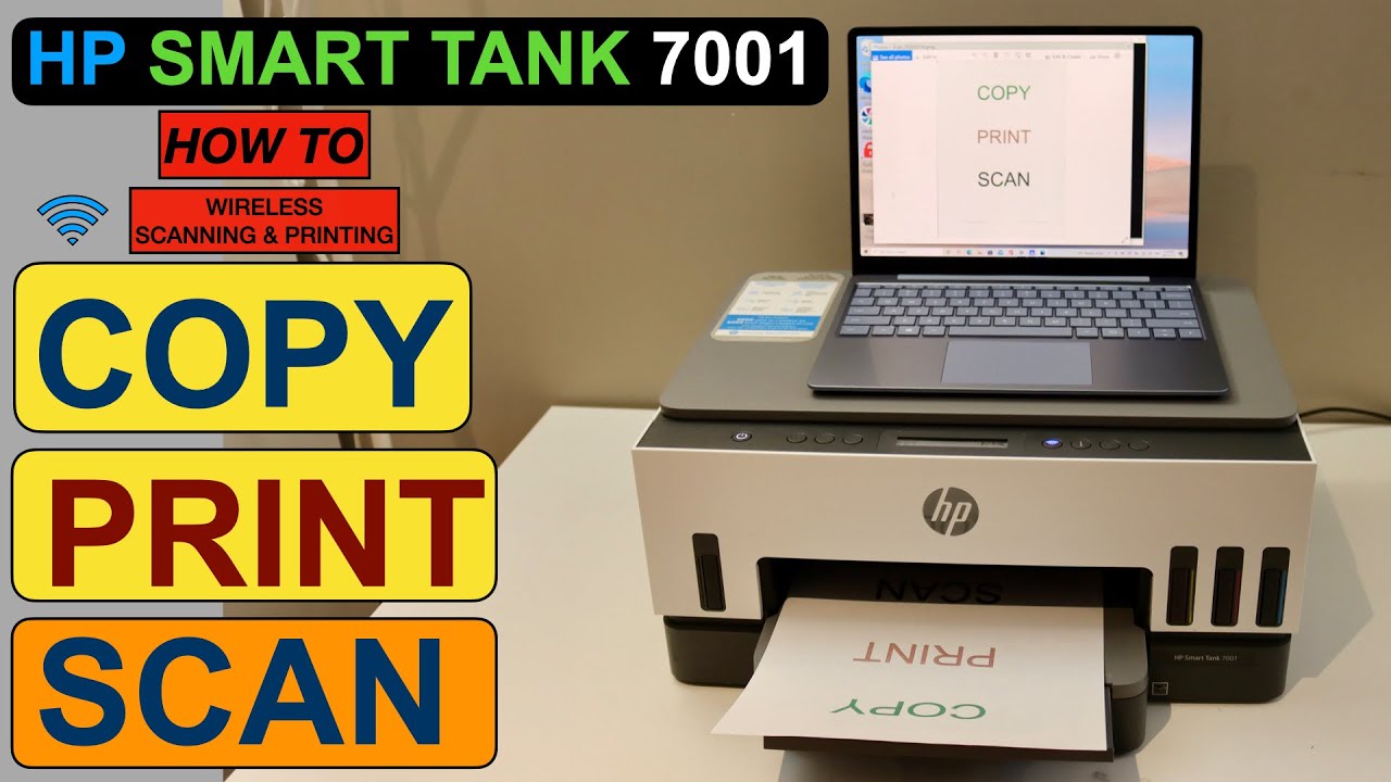How To Copy Print & Scan With HP Smart Tank 7001 Printer? - YouTube