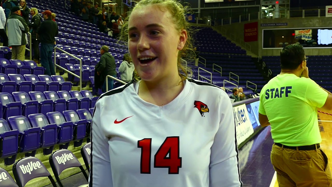 Redbird freshman Sarah Kushner talks about the semifinal victory - YouTube