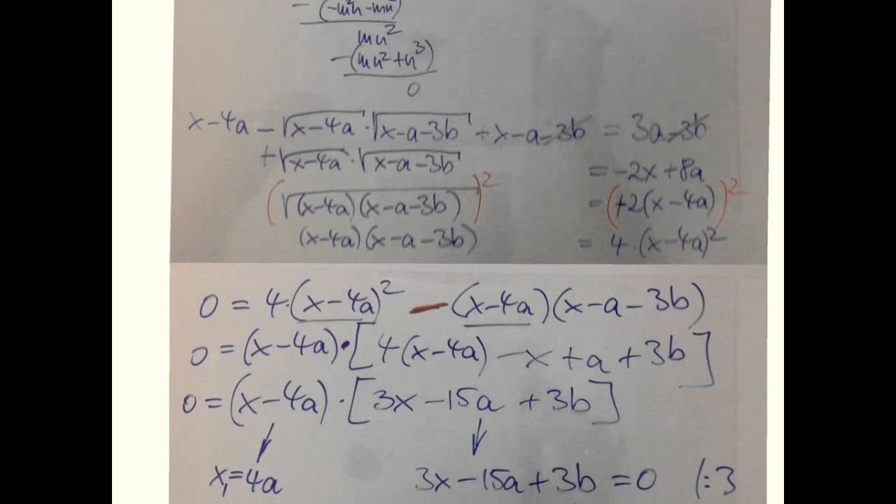 wurzelgleichungen-zusatzaufgabe - YouTube