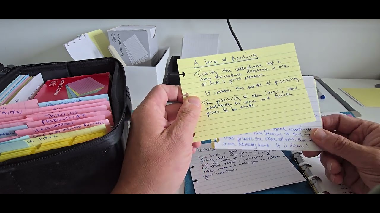 How I Organise My Weekly Notes: Zettelkasten Workflow & Analog Thinking ...