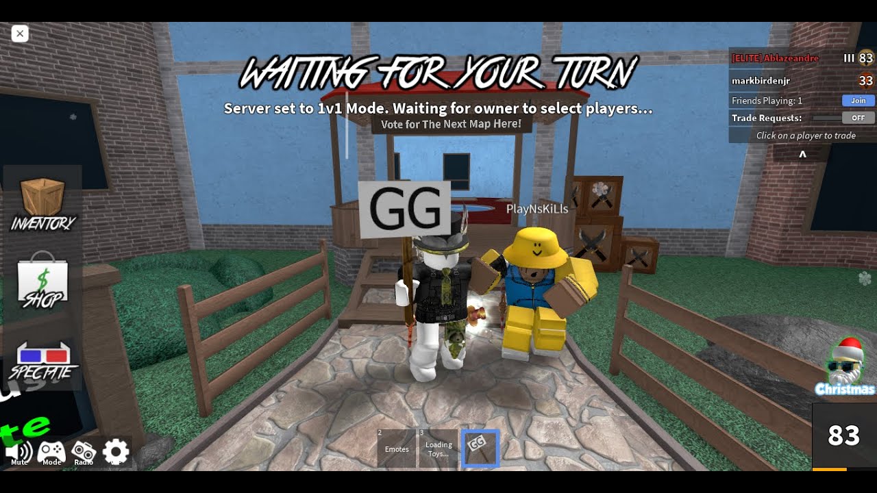 clapping my friend mark in mm2 roblox. - YouTube
