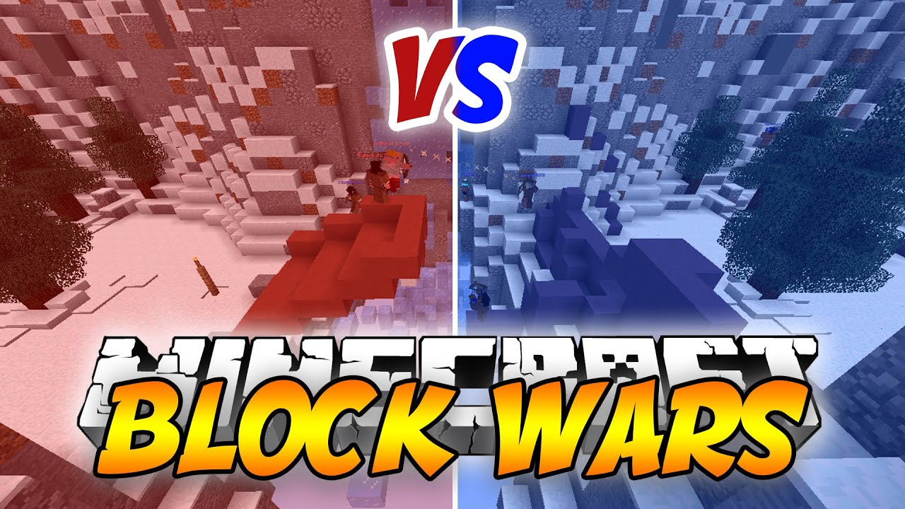 (BRAND NEW MINIGAME)| RED vs BLUE Minecraft BLOCK WARS w/LandonMC ...